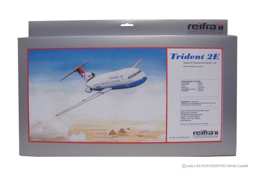 Trident Modell Bausatz 1:100 Trident Flugzeugmodell reifra Plasticart ...