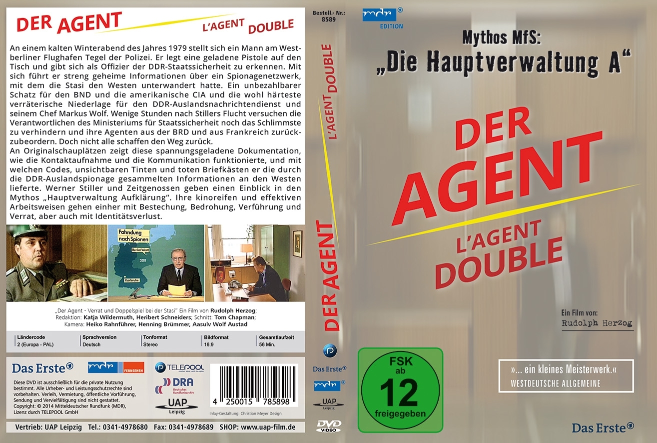 Der Agent - l'agent double - Mythos MfS DVD | deutsche Geschichte | DVDs der UAP Video GmbH ...