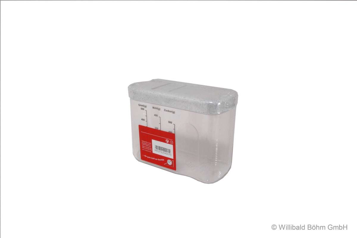 Schüttbox 1,0 l transparent Kunststoff Sonja Plastic Haushaltswaren ...